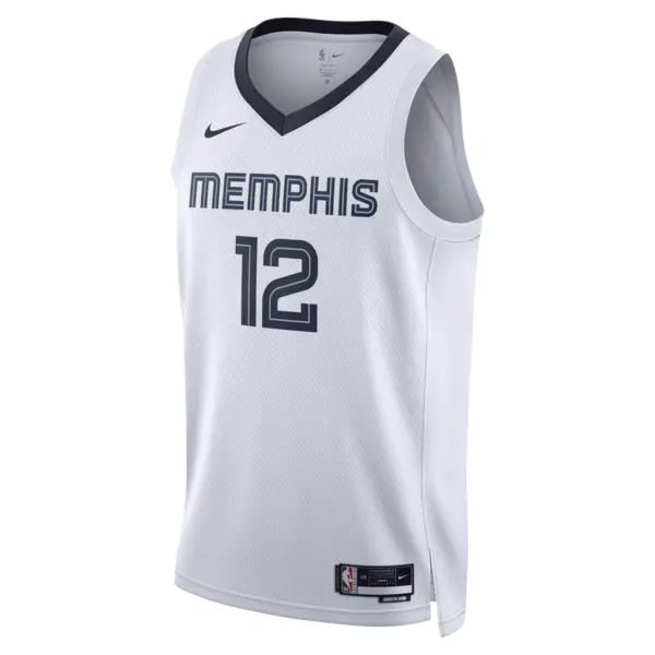 Nike Ja Morant Memphis Grizzlies 2022/23 Association Edition Dri-fit Nba Swingman Jersey - White