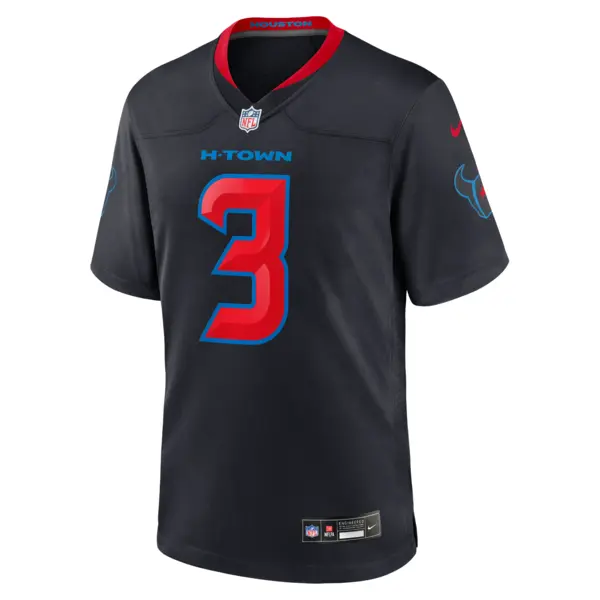 Nike Houston Texans Nfl Game Football Jersey - Blue