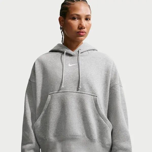 Nike Sportswear Phoenix Fleece Over-oversized Pullover Hoodie - Grey