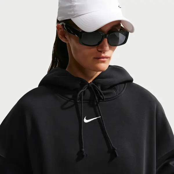 Nike Sportswear Phoenix Fleece Over-oversized Pullover Hoodie - Black