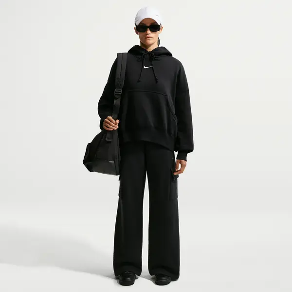 Nike Sportswear Phoenix Fleece Over-oversized Pullover Hoodie - Black