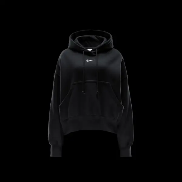 Nike Sportswear Phoenix Fleece Over-oversized Pullover Hoodie - Black