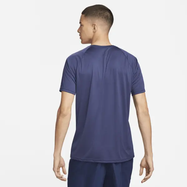 Nike Dri-fit Uv Short Sleeve Top - Blue