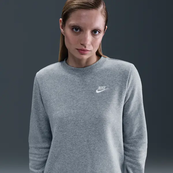 Nike Sportswear Club Fleece Crew-neck Sweatshirt - Grey