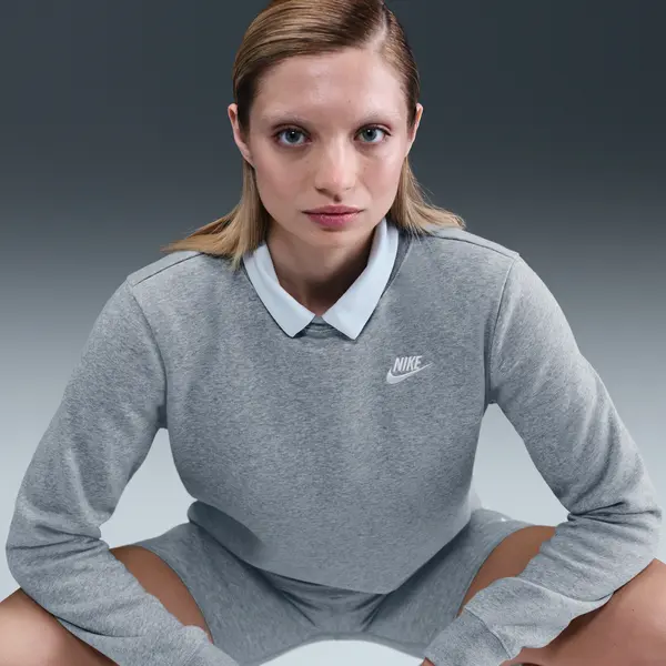 Nike Sportswear Club Fleece Crew-neck Sweatshirt - Grey