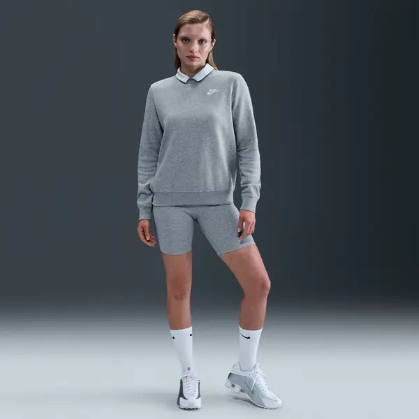 Nike Sportswear Club Fleece Crew-neck Sweatshirt - Grey