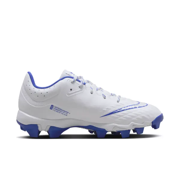 Nike Hyperdiamond 4 Keystone Softball Cleats - White