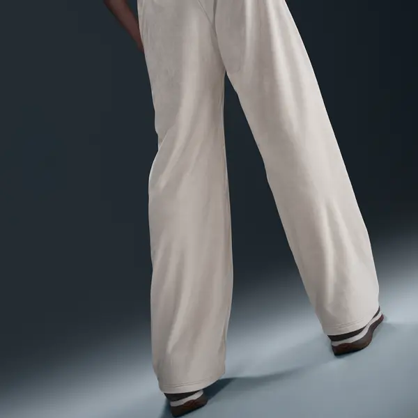 Nike Chill Knit Velour Mid-rise Pants - Brown