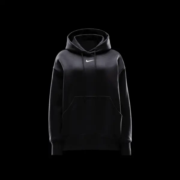 Nike Sportswear Phoenix Fleece Oversized Pullover Hoodie - Black