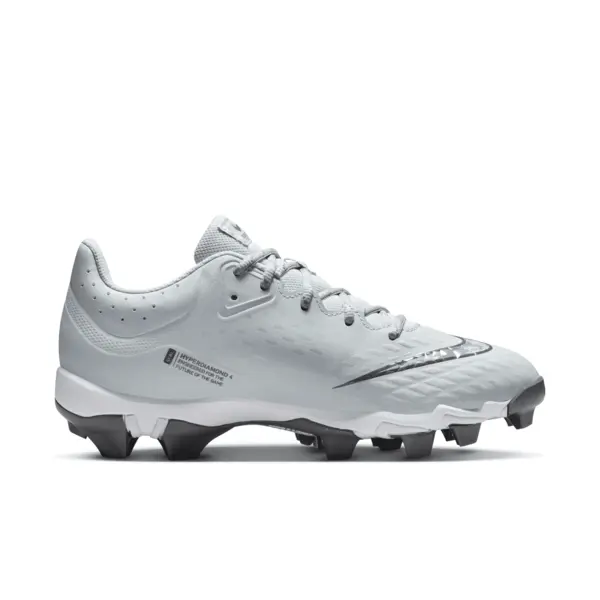 Nike Hyperdiamond 4 Keystone Softball Cleats - Grey