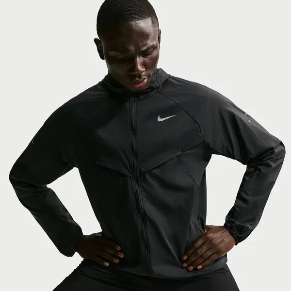 Nike Stride Repel Uv Running Jacket - Black