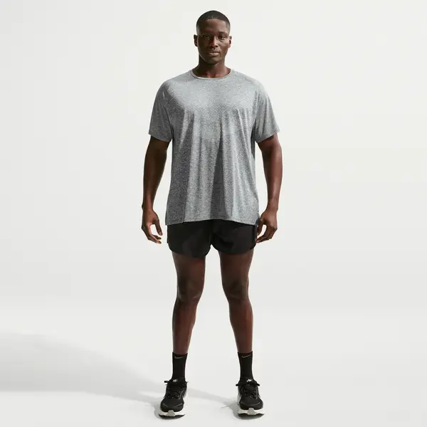 Nike Stride Dri-fit Adv Short-sleeve Running Top - Grey