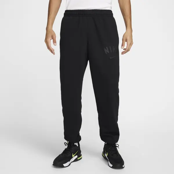 Nike Swoosh Dri-fit Fleece Fitness Jogger Pants - Black