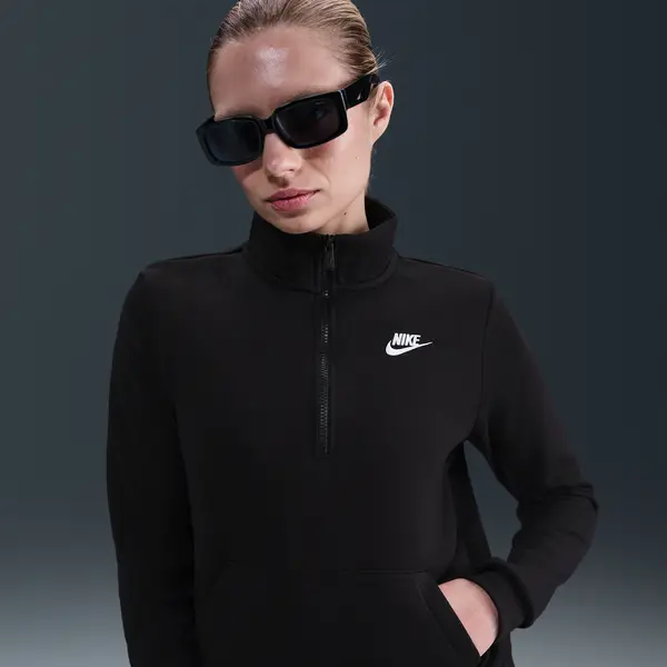 Nike Sportswear Club Fleece 1/2-zip Sweatshirt - Black