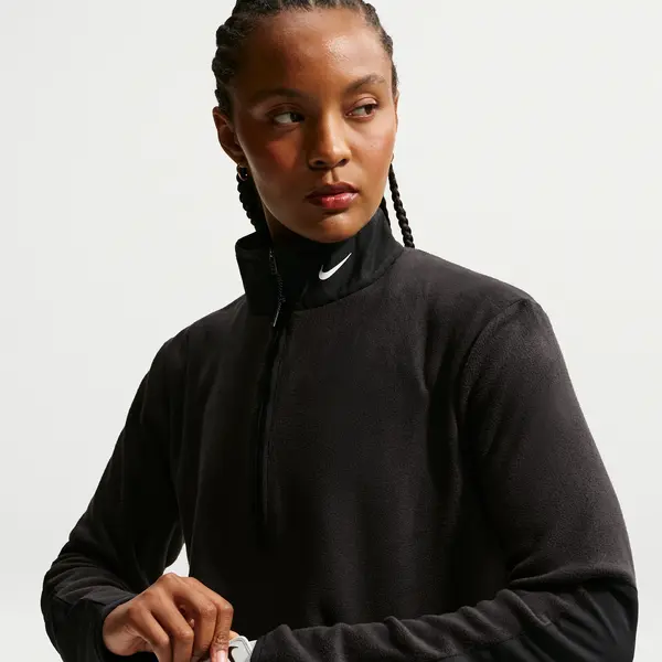 Nike Therma-fit Victory Long-sleeve 1/2-zip Golf Top - Black