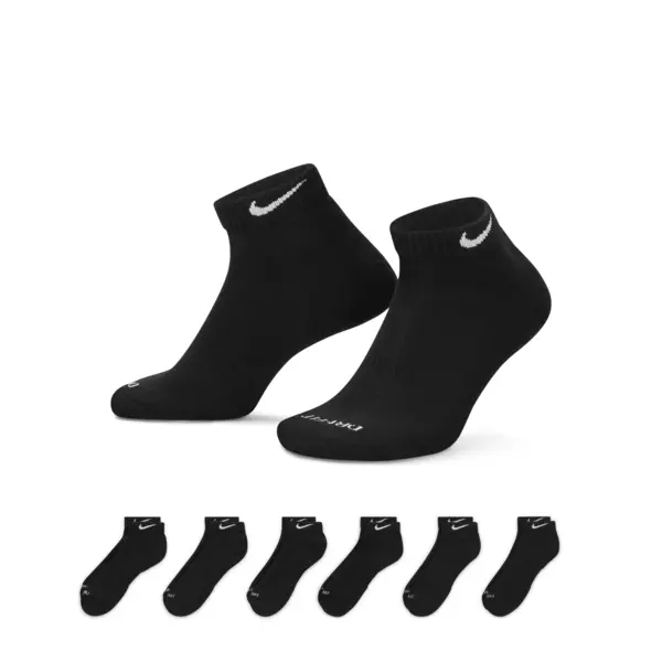 Nike Everyday Plus Cushioned Training Low Socks - Black
