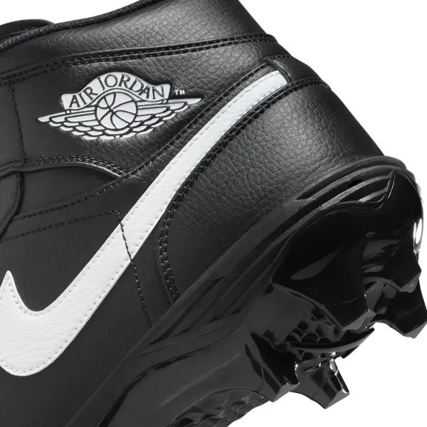 JORDAN 1 Mid Td Football Cleat - Black