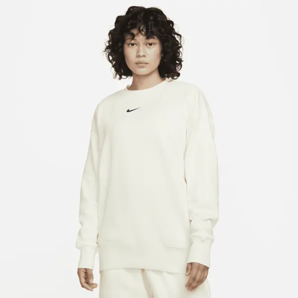 Nike Phoenix Fleece Oversized Crew-neck Sweatshirt - White