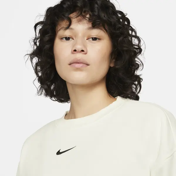 Nike Phoenix Fleece Oversized Crew-neck Sweatshirt - White