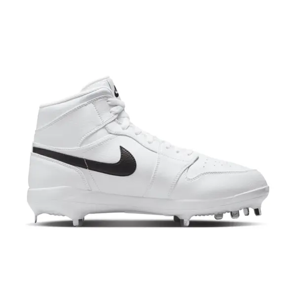 JORDAN 1 Retro Metal Baseball Cleats - White