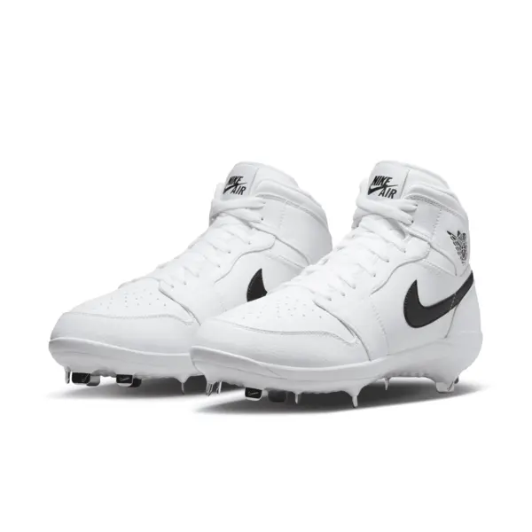 JORDAN 1 Retro Metal Baseball Cleats - White
