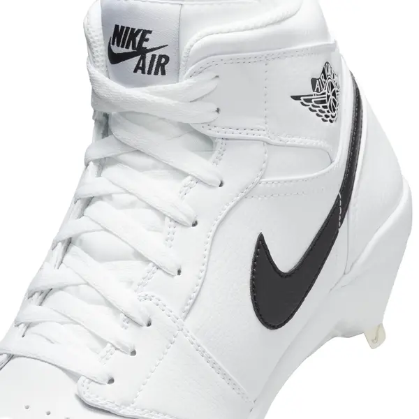 JORDAN 1 Retro Metal Baseball Cleats - White