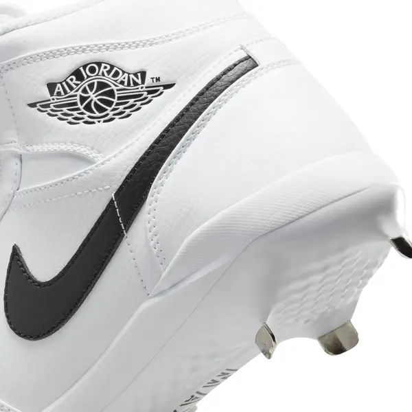 JORDAN 1 Retro Metal Baseball Cleats - White