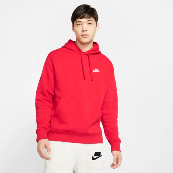 Nike Sportswear Club Fleece Pullover Hoodie - Red