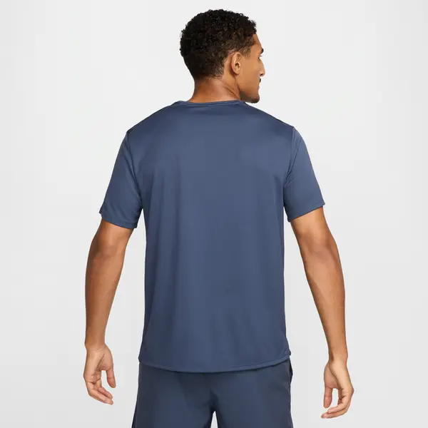 Nike Miler Dri-fit Uv Short-sleeve Running Top - Blue