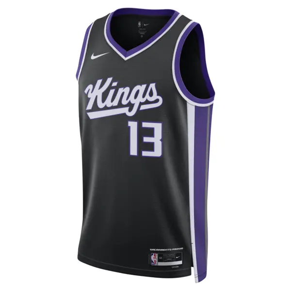Nike Sacramento Kings Icon Edition Dri-fit Nba Swingman Jersey - Black
