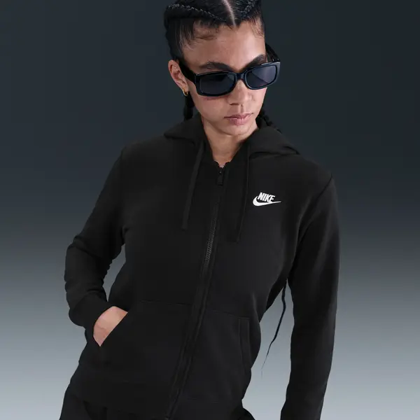 Nike Sportswear Club Fleece Full-zip Hoodie - Black