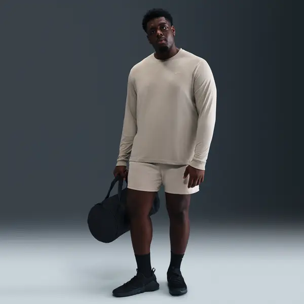 Nike Dri-fit Long-sleeve Versatile Top - Brown