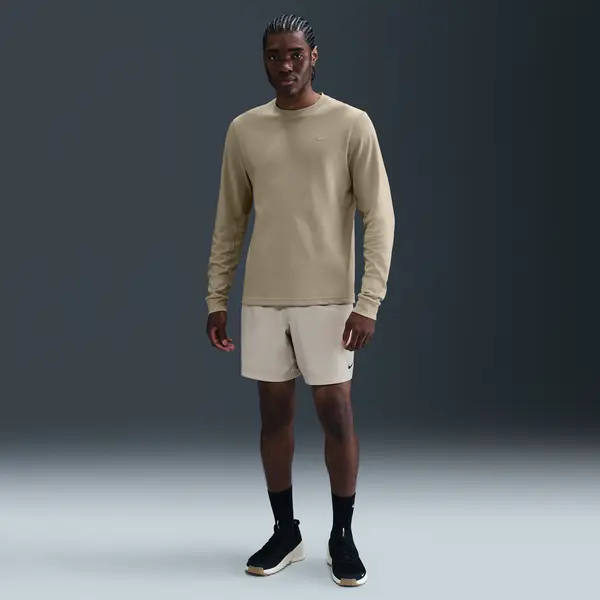 Nike Dri-fit Long-sleeve Versatile Top - Brown