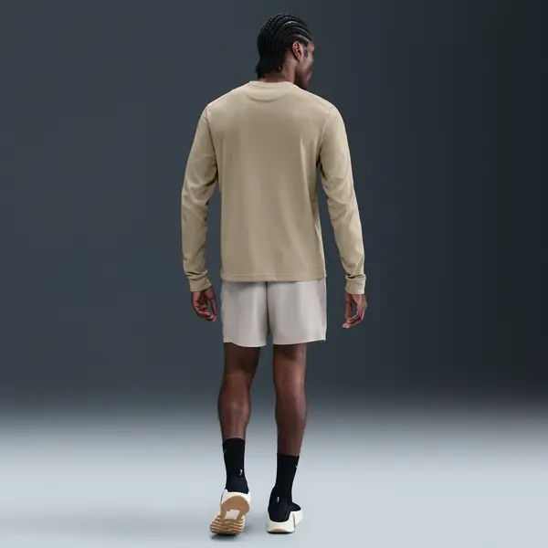 Nike Dri-fit Long-sleeve Versatile Top - Brown