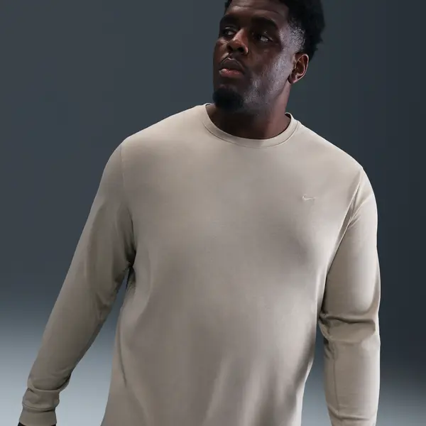 Nike Dri-fit Long-sleeve Versatile Top - Brown
