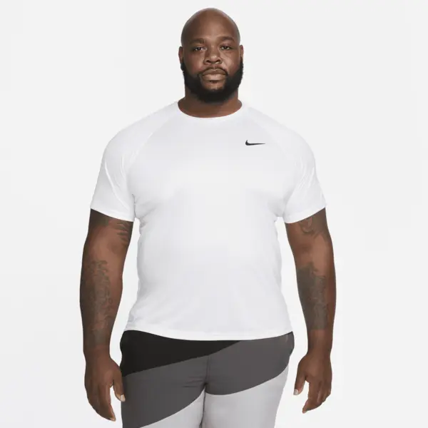 Nike Dri-fit Uv Short Sleeve Top - White
