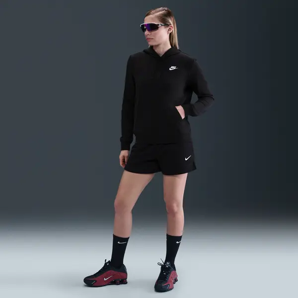 Nike Club Fleece Pullover Hoodie - Black