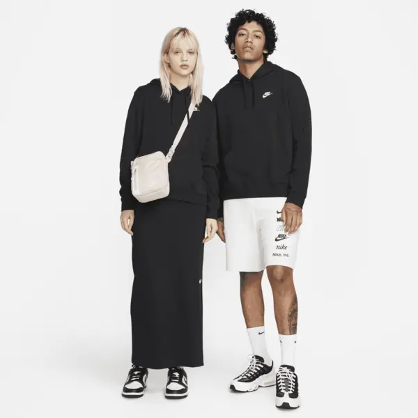 Nike Club Fleece Pullover Hoodie - Black