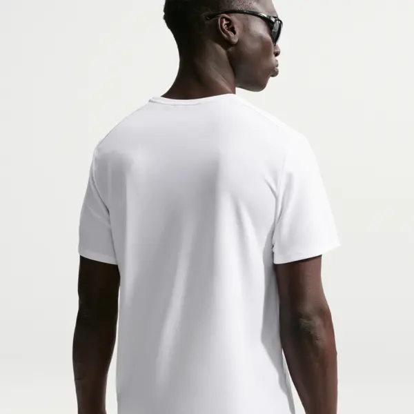 Nike Miler Dri-fit Short-sleeve Running Top - White