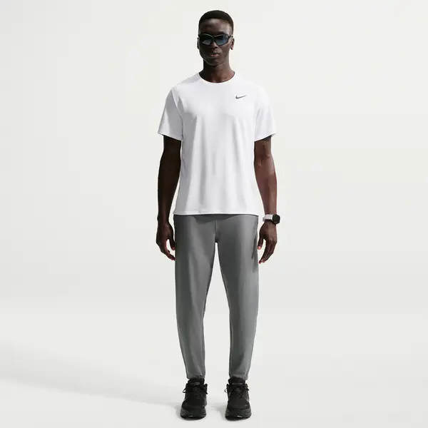 Nike Miler Dri-fit Short-sleeve Running Top - White