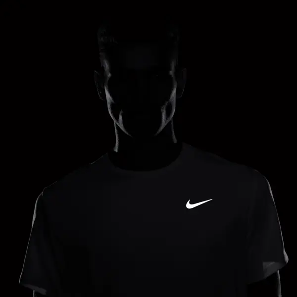 Nike Miler Dri-fit Short-sleeve Running Top - White