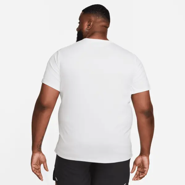 Nike Miler Dri-fit Short-sleeve Running Top - White