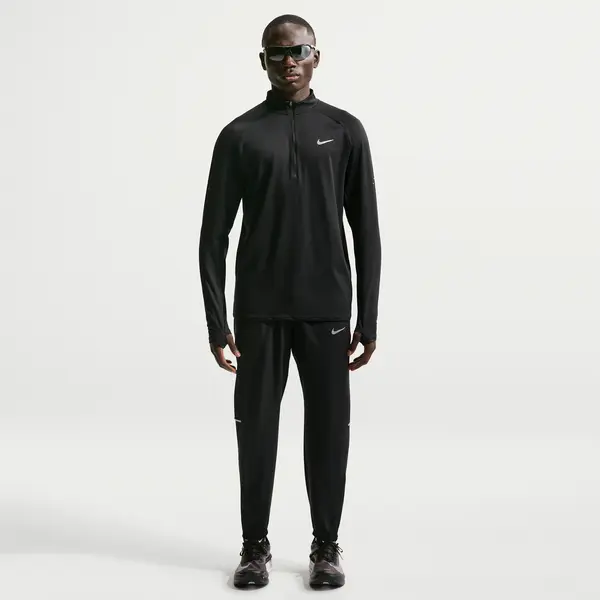 Nike Stride Dri-fit 1/2-zip Running Top - Black