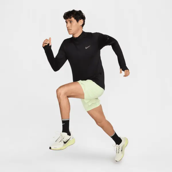 Nike Stride Dri-fit 1/2-zip Running Top - Black