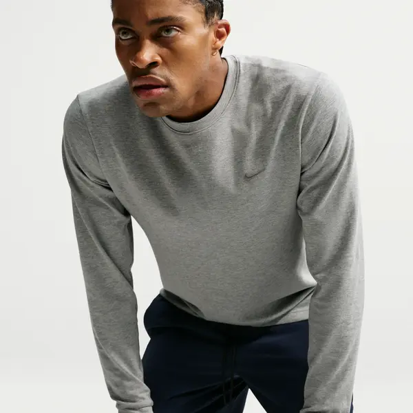 Nike Primary Dri-fit Long-sleeve Versatile Top - Grey