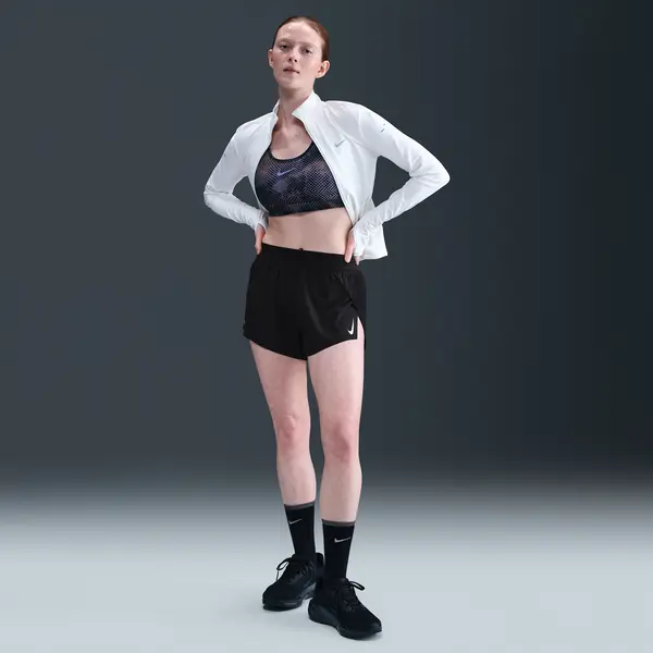 Nike Aeroswift Dri-fit Adv Mid-rise 3" Brief-lined Running Shorts - Black