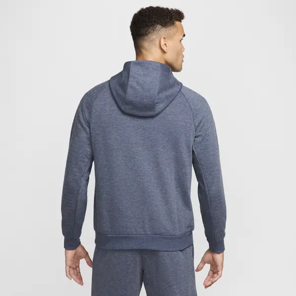 Nike Primary Fleece Dri-fit Uv Pullover Performance Hoodie - Blue
