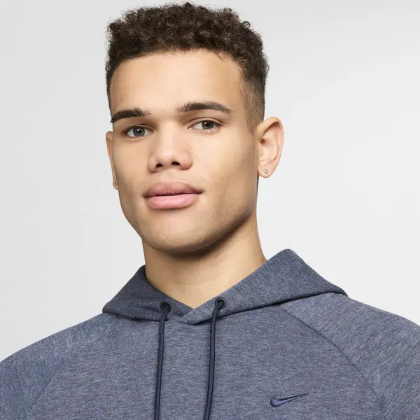 Nike Primary Fleece Dri-fit Uv Pullover Performance Hoodie - Blue