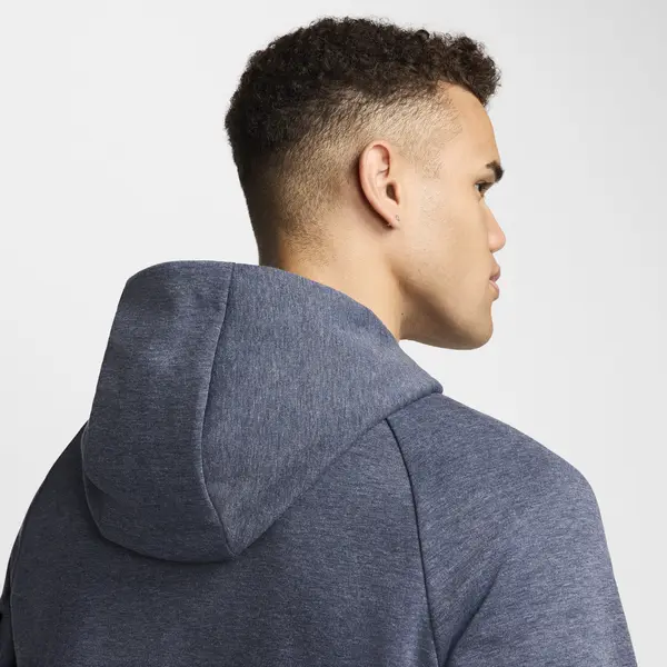 Nike Primary Fleece Dri-fit Uv Pullover Performance Hoodie - Blue