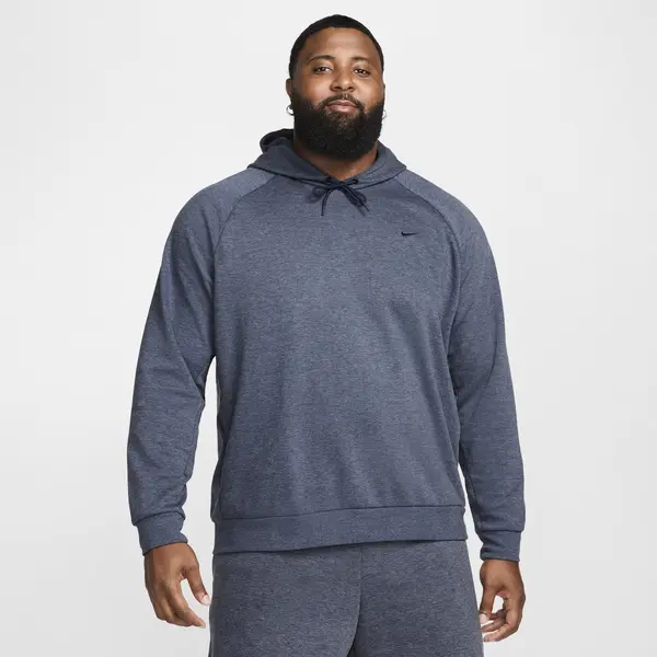 Nike Primary Fleece Dri-fit Uv Pullover Performance Hoodie - Blue